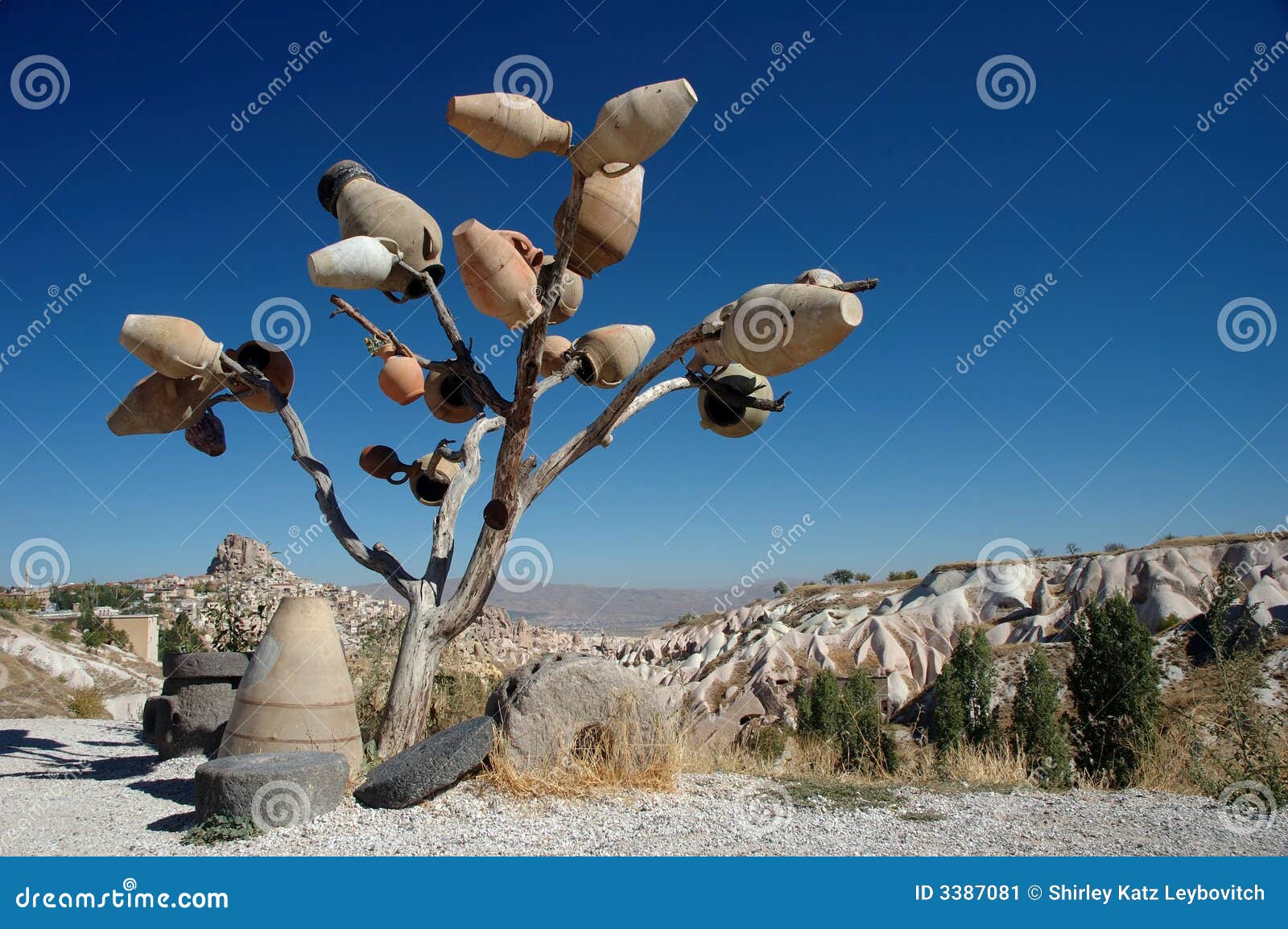 The tree of vases stock image. Image of nature, curves - 3387081
