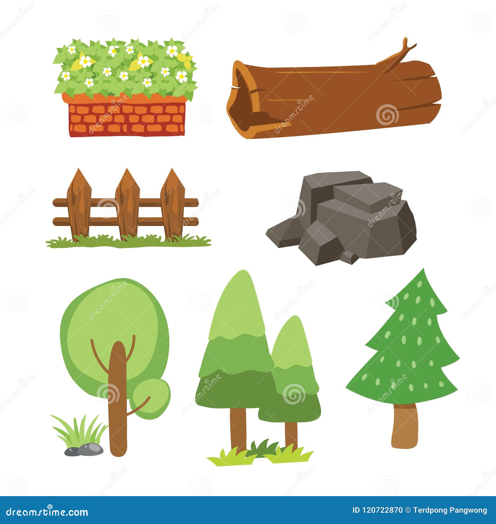 Tree Vector Collection Design Stock Illustration Illustration Of