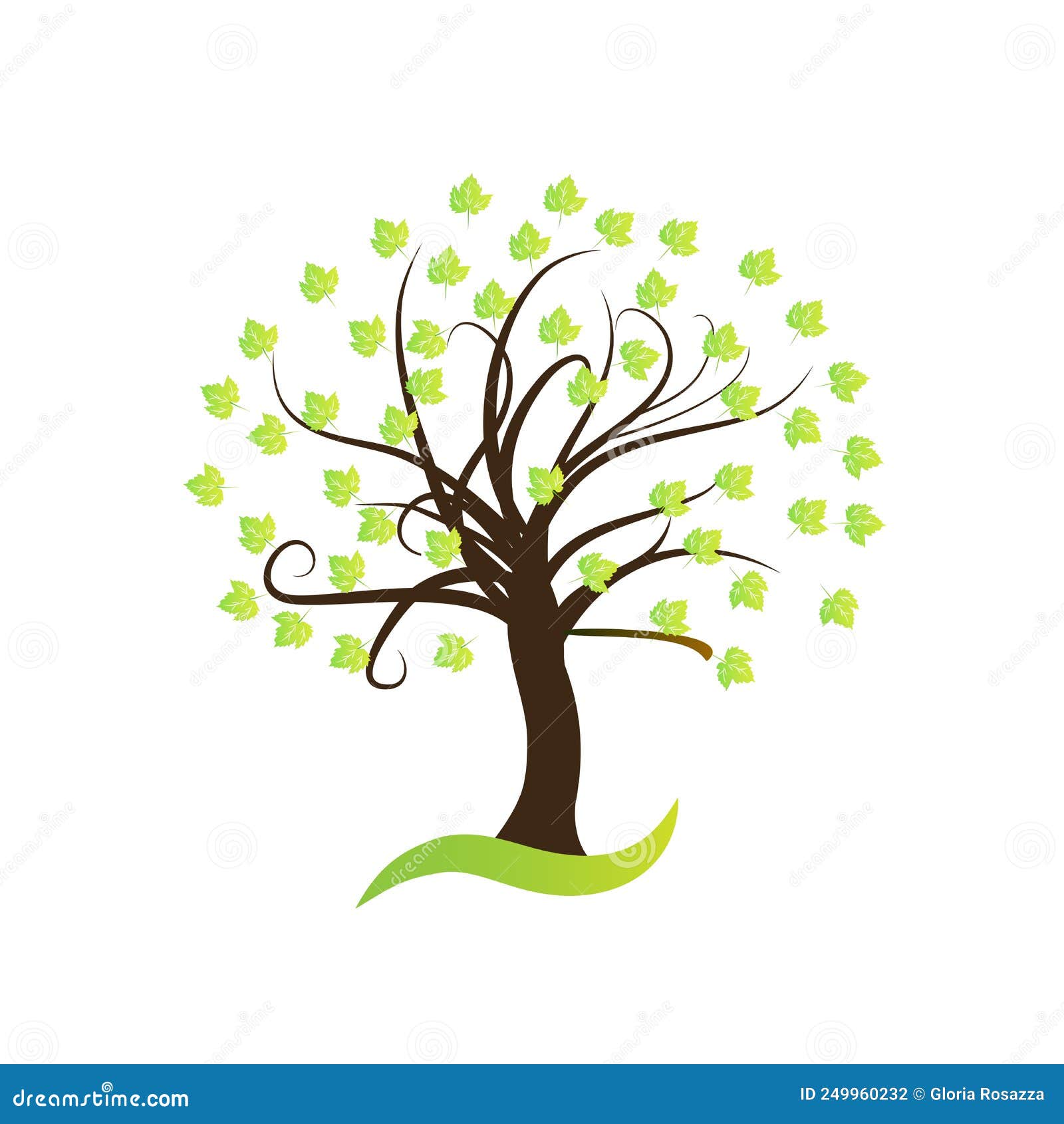Clipart With Creative Fir-trees Vector Illustration | CartoonDealer.com ...