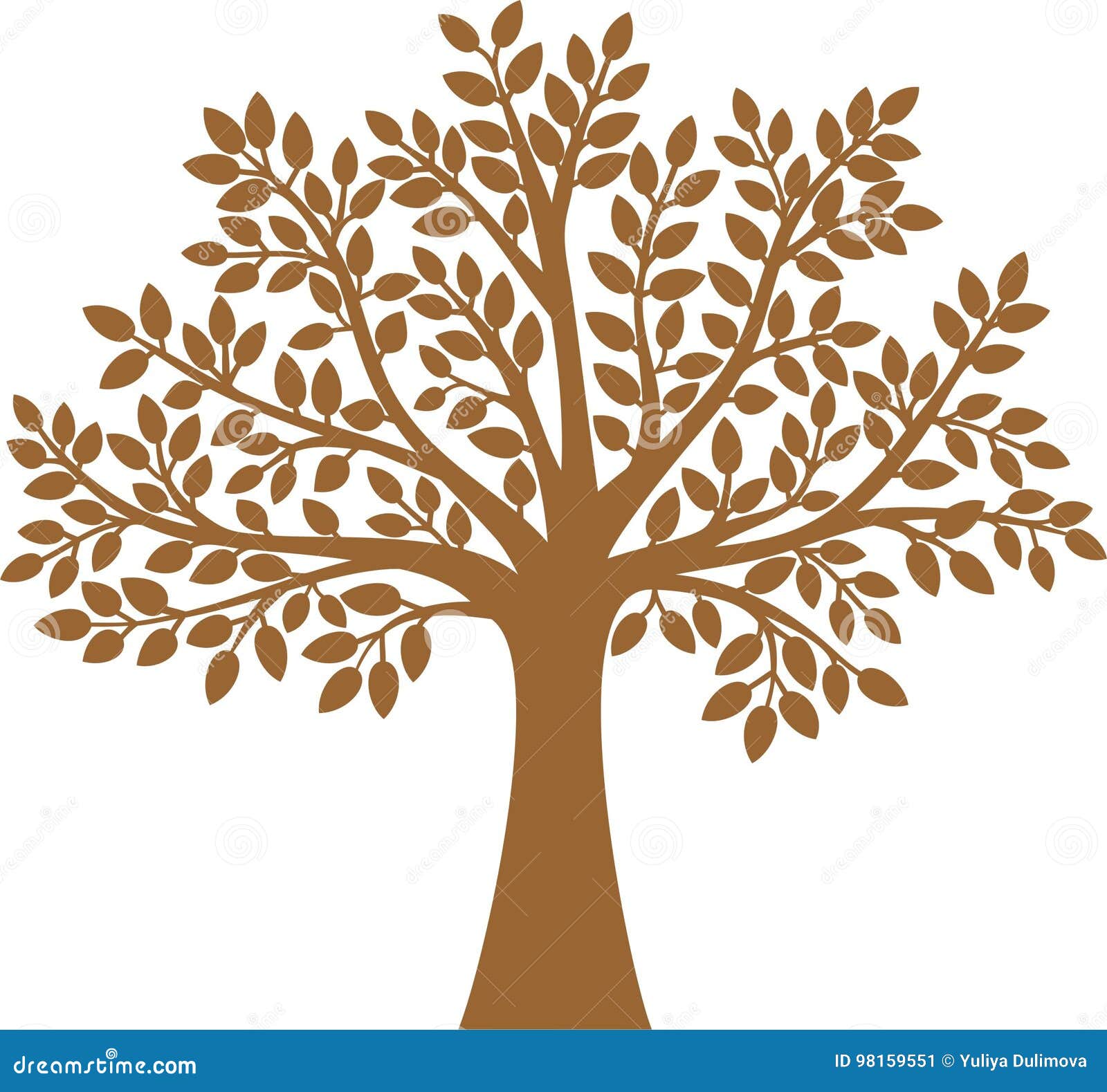 Tree stock vector. Illustration of life, drawing, nature - 98159551