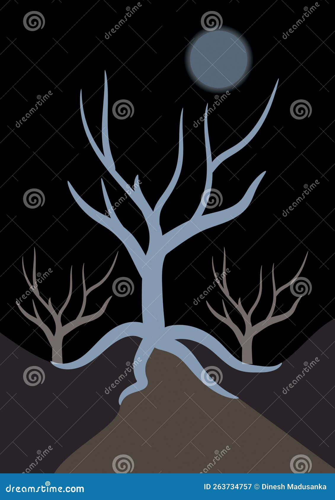 Tree Vector, Illustration Art Stock Illustration - Illustration of ...