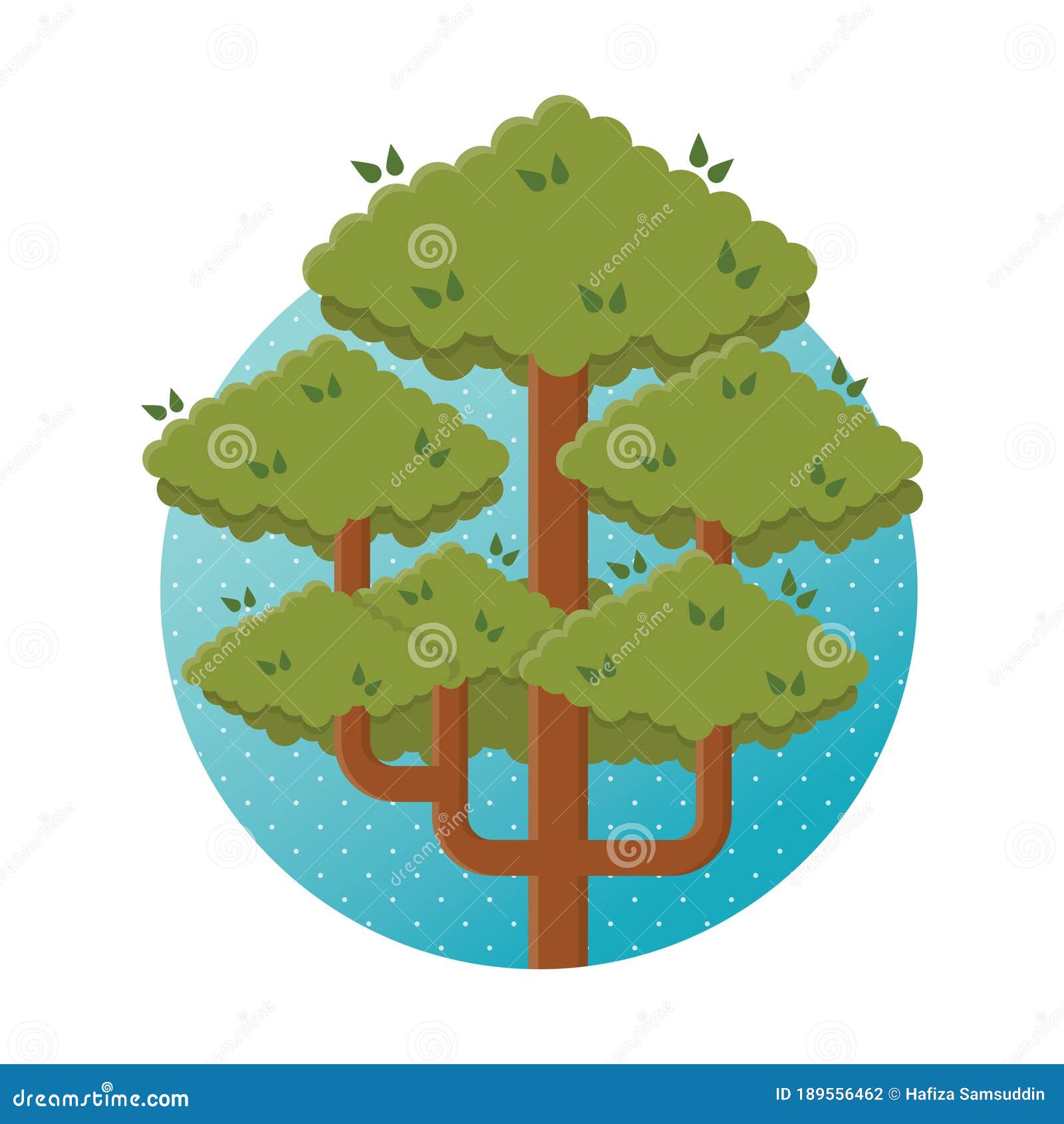Tree. Vector Illustration Decorative Design Stock Vector - Illustration ...