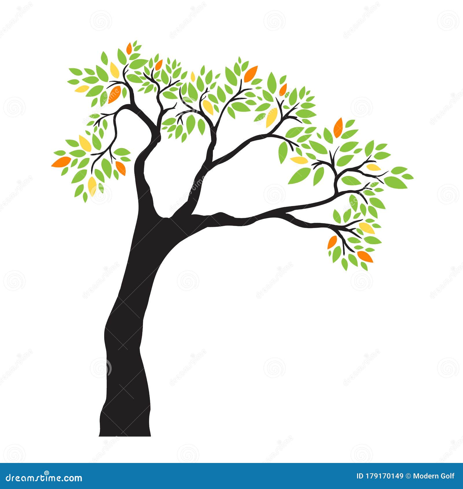 Tree.Vector Illustration. Drawing, Stock Vector - Illustration of ...