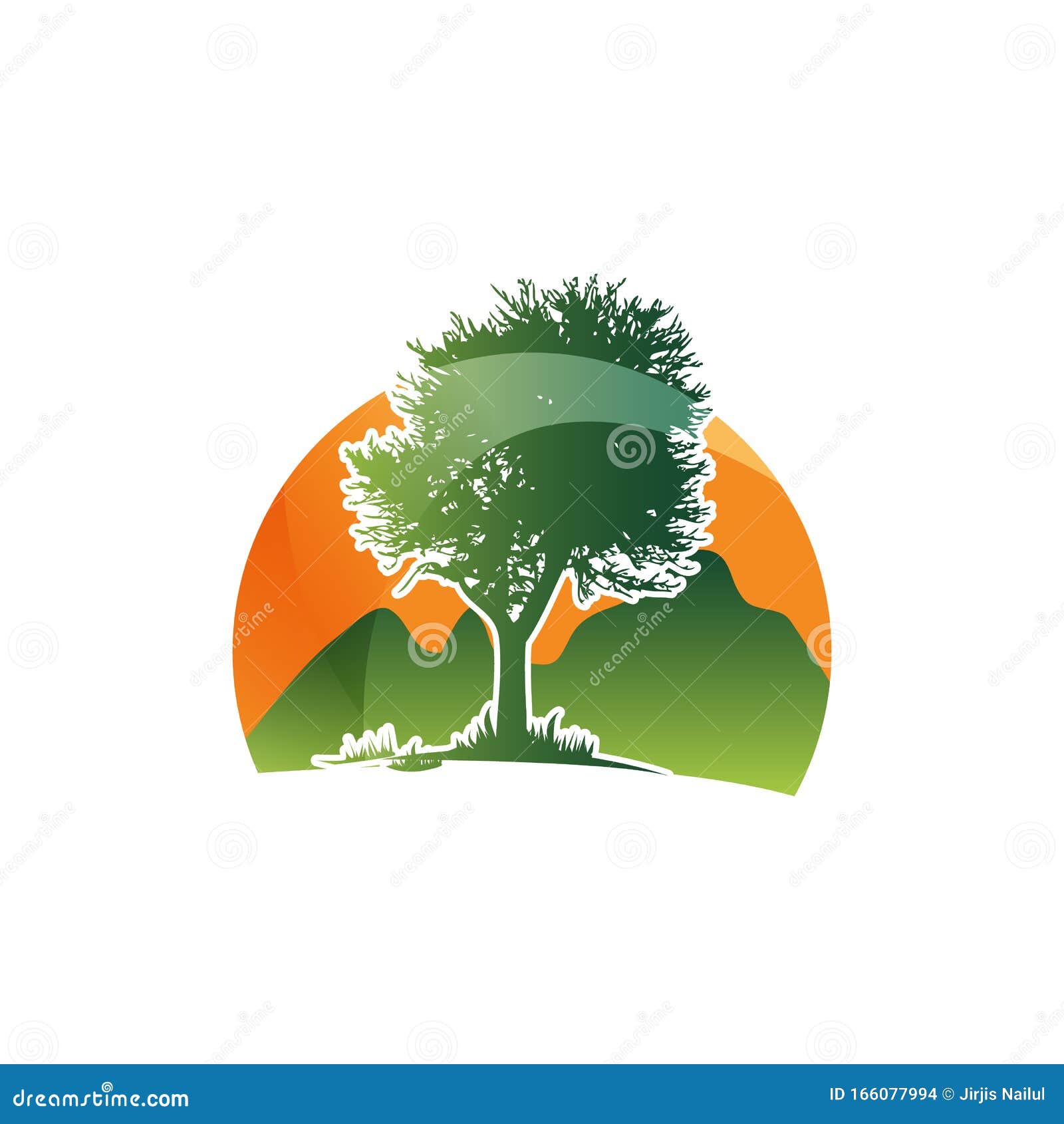 Tree Vector Illustration Logo Design Template Stock Vector ...