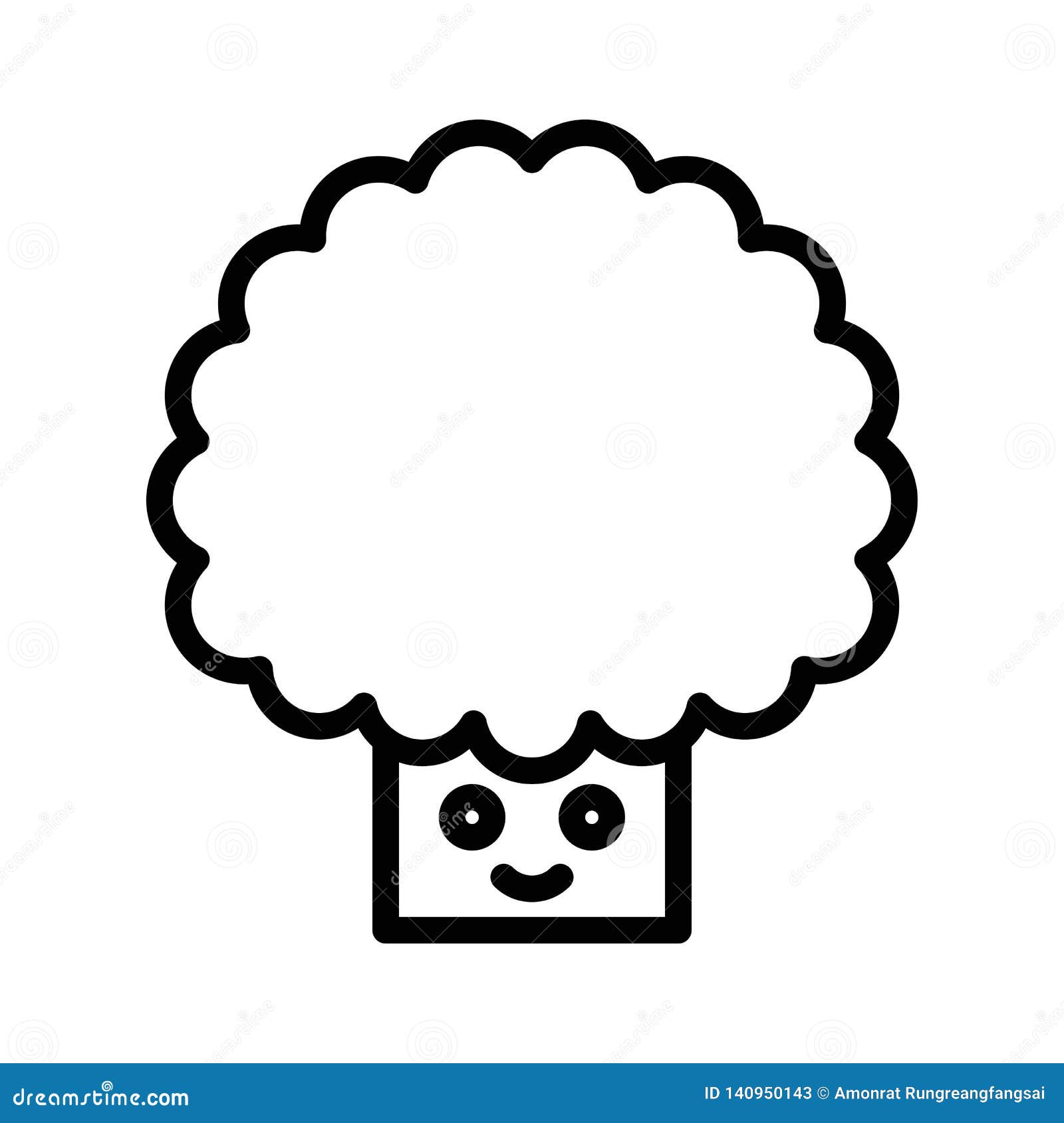 Tree Vector, Isolated Spring Season Line Icon Stock Vector ...