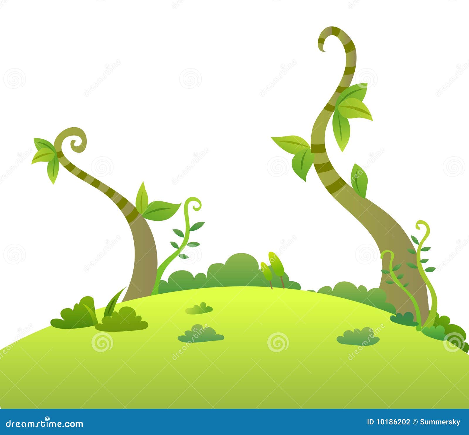 Tree and vines stock illustration. Illustration of ecology - 10186202