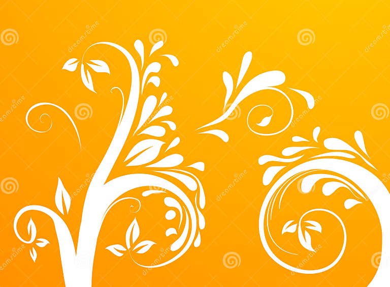 Tree and vines pattern stock illustration. Illustration of blossom ...