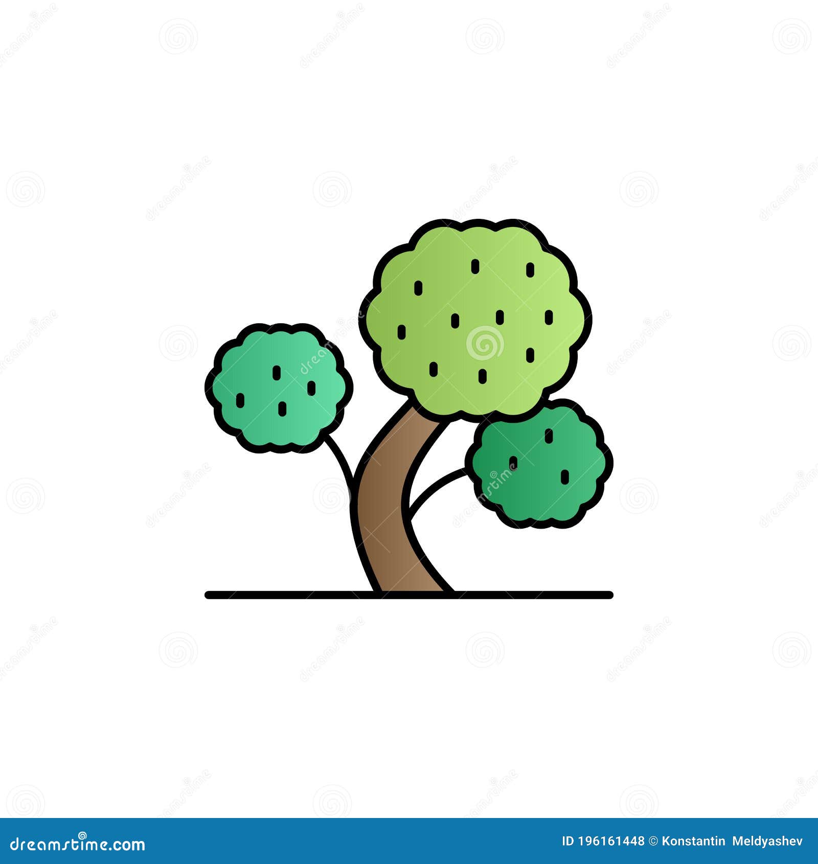 Tree, Walnut Icon. Simple Glyph, Flat Vector Of Tree Icons For Ui And ...