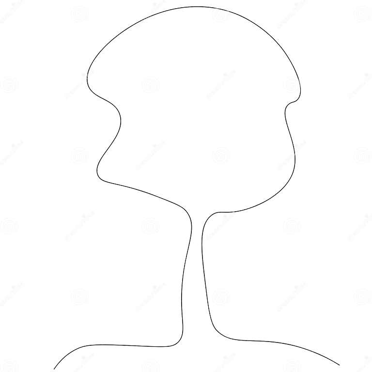 Tree on White Background Line Drawing Vector Stock Vector ...