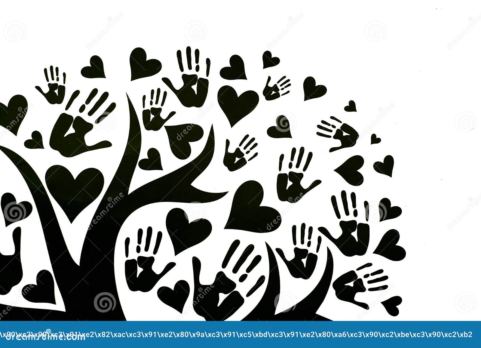 The Concept of Peace, Unity, Friendship and Love. Stock Illustration ...