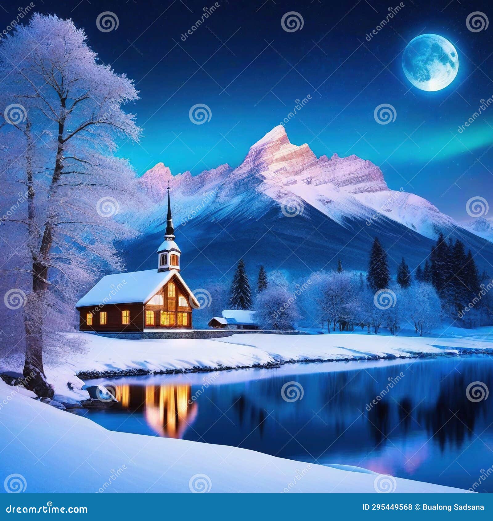 Tree of winter Technology stock illustration. Illustration of building ...