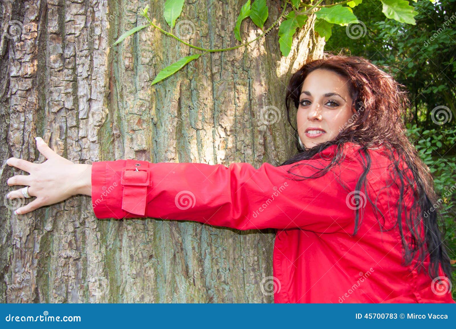 Tree woman stock image. Image of woman, outdoor, tree - 45700783