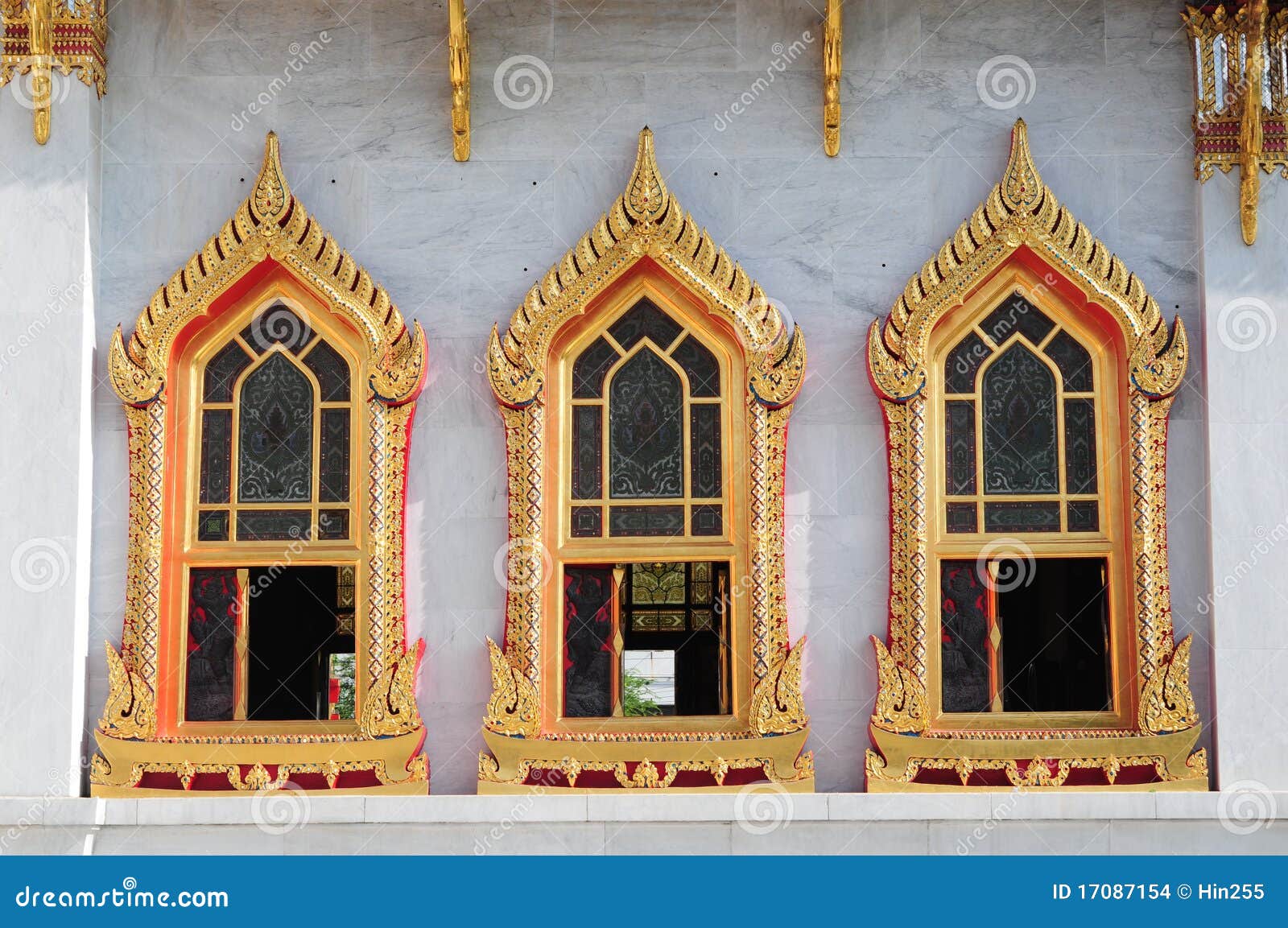 Tree Wonderful Windows in Thailand Temple Stock Photo - Image of buddha ...