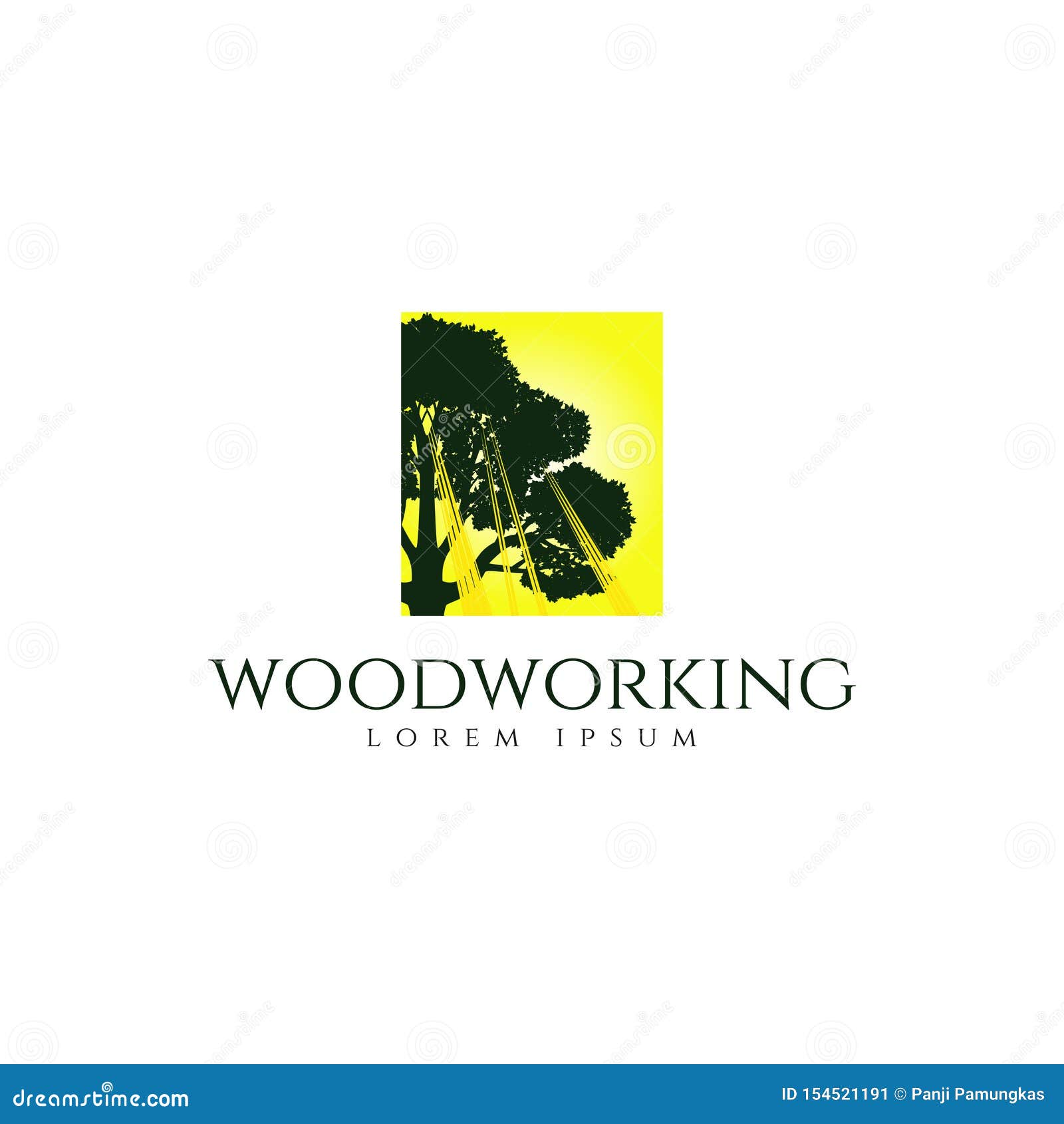 Tree Wood Working Logo Sign Symbol Icon Stock Illustration ...