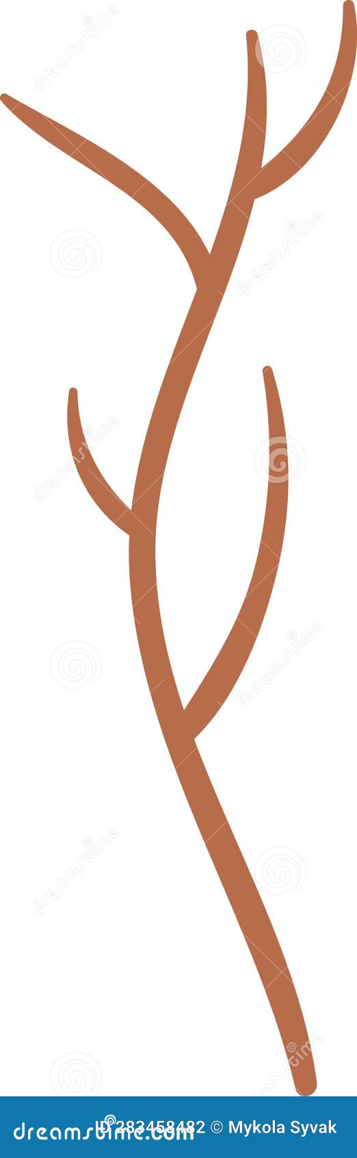 Tree Wooden Branch stock vector. Illustration of plant - 283458482