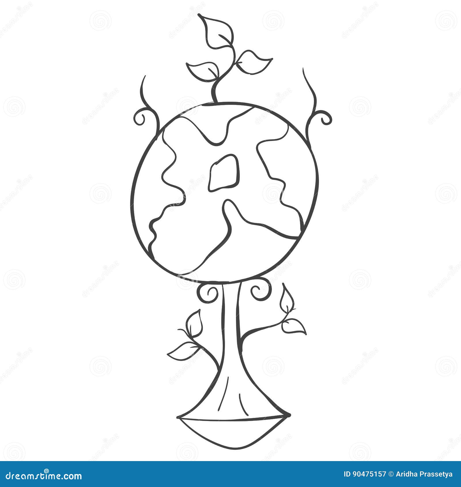 Tree World Design Collection Stock Stock Vector - Illustration of color ...