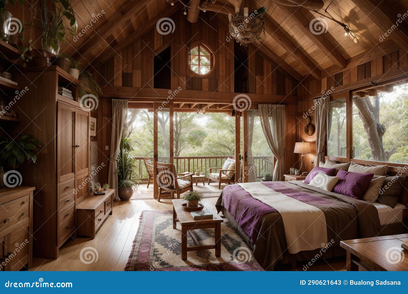 Showcasing Interior Design in Style Harmonious Hideaway Stock ...