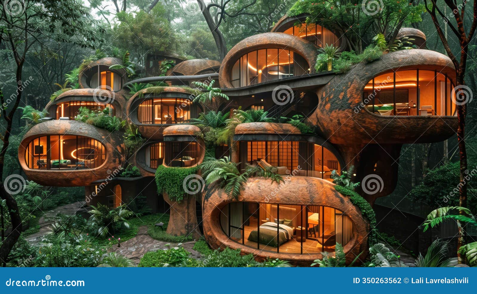 Treehouse-inspired Apartment in the Amazon Rainforest Stock ...