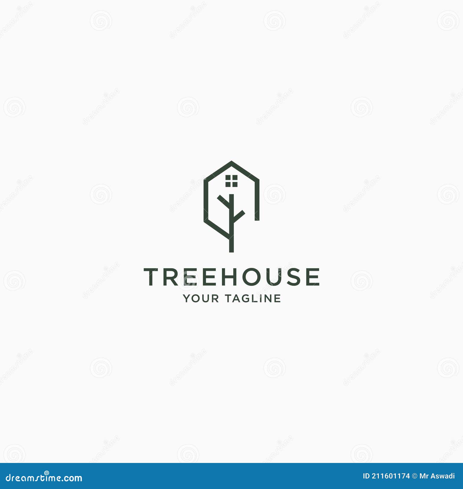 Tree House Logo Icon Design Template Vector Illustration Stock Vector ...