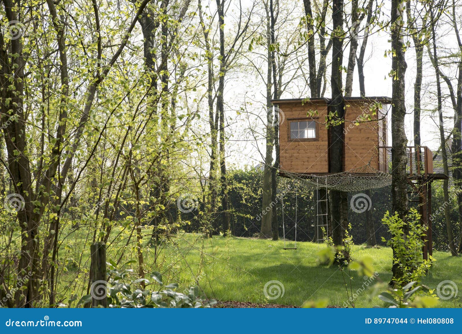 Treehouse stock photo. Image of relaxing, garden, house - 89747044