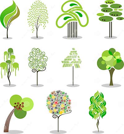 Trees stock vector. Illustration of ornate, creativity - 20004242