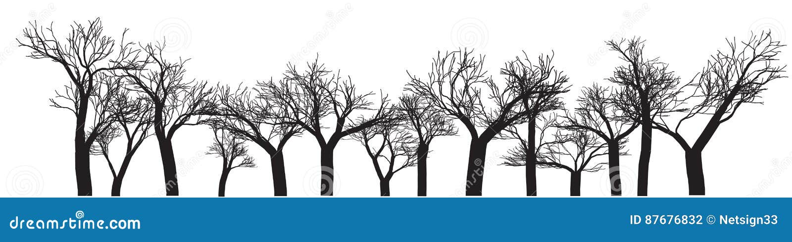 Trees Background Banner stock vector. Illustration of trees - 87676832