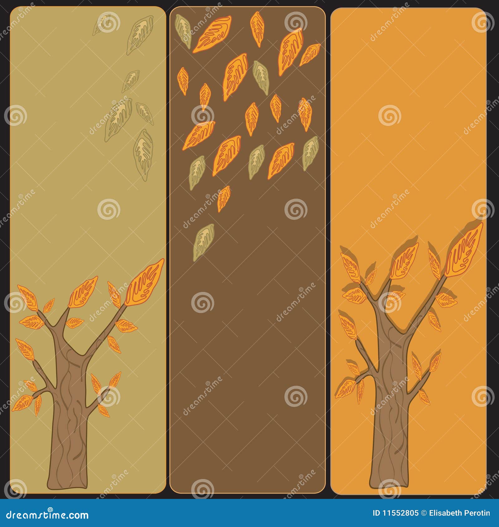 Trees banners stock vector. Illustration of design, banners - 11552805