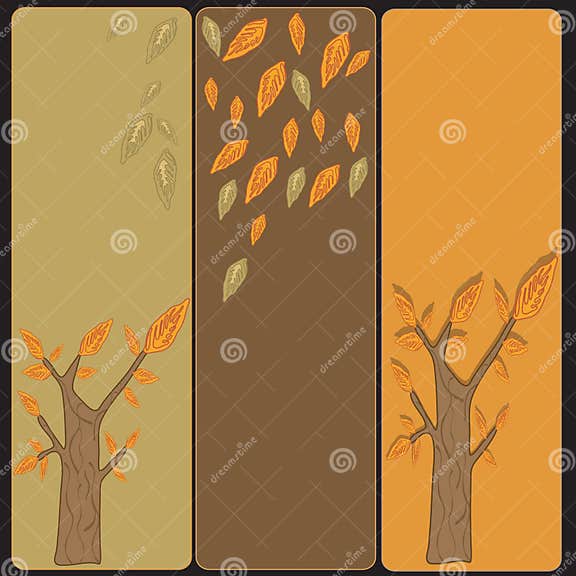 Trees banners stock vector. Illustration of design, banners - 11552805