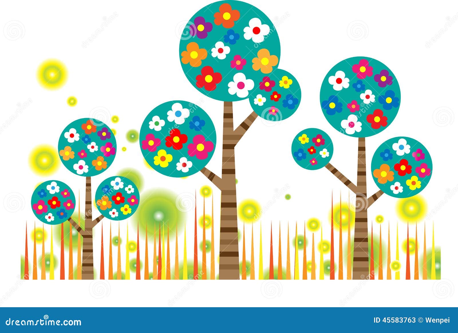 Trees stock illustration. Illustration of beautiful, product - 45583763
