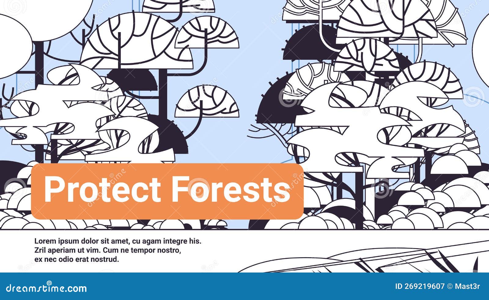 Trees in Forest Beautiful Nature Landscape Background Protect Forests ...