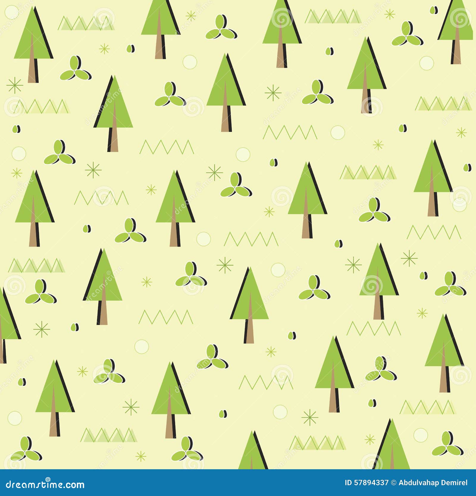 Trees Forest Card Background Stock Illustration - Illustration of leafs ...