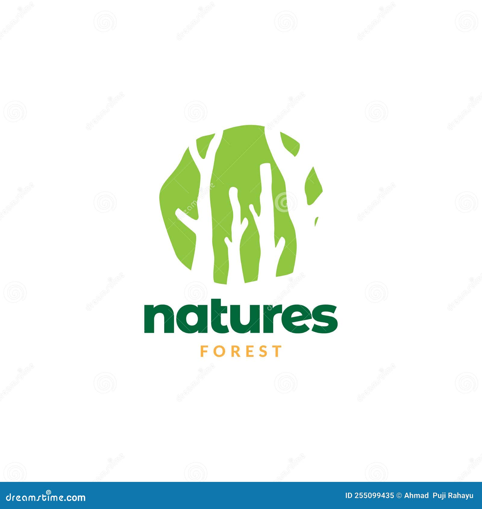 Trees Forest Green Nature Logo Design Stock Vector - Illustration of ...