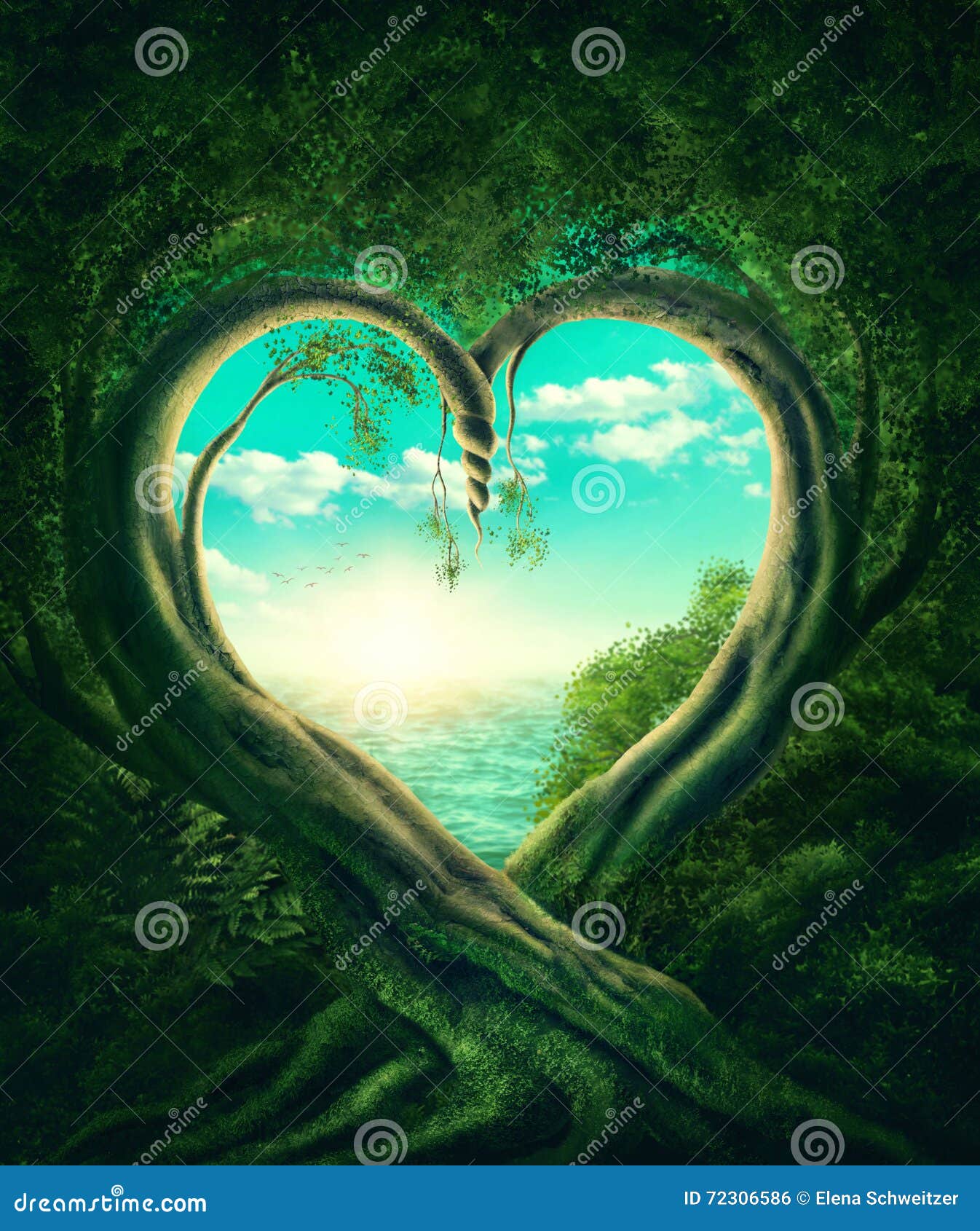 Forming Heart Trees Stock Illustrations – 15 Forming Heart Trees Stock ...