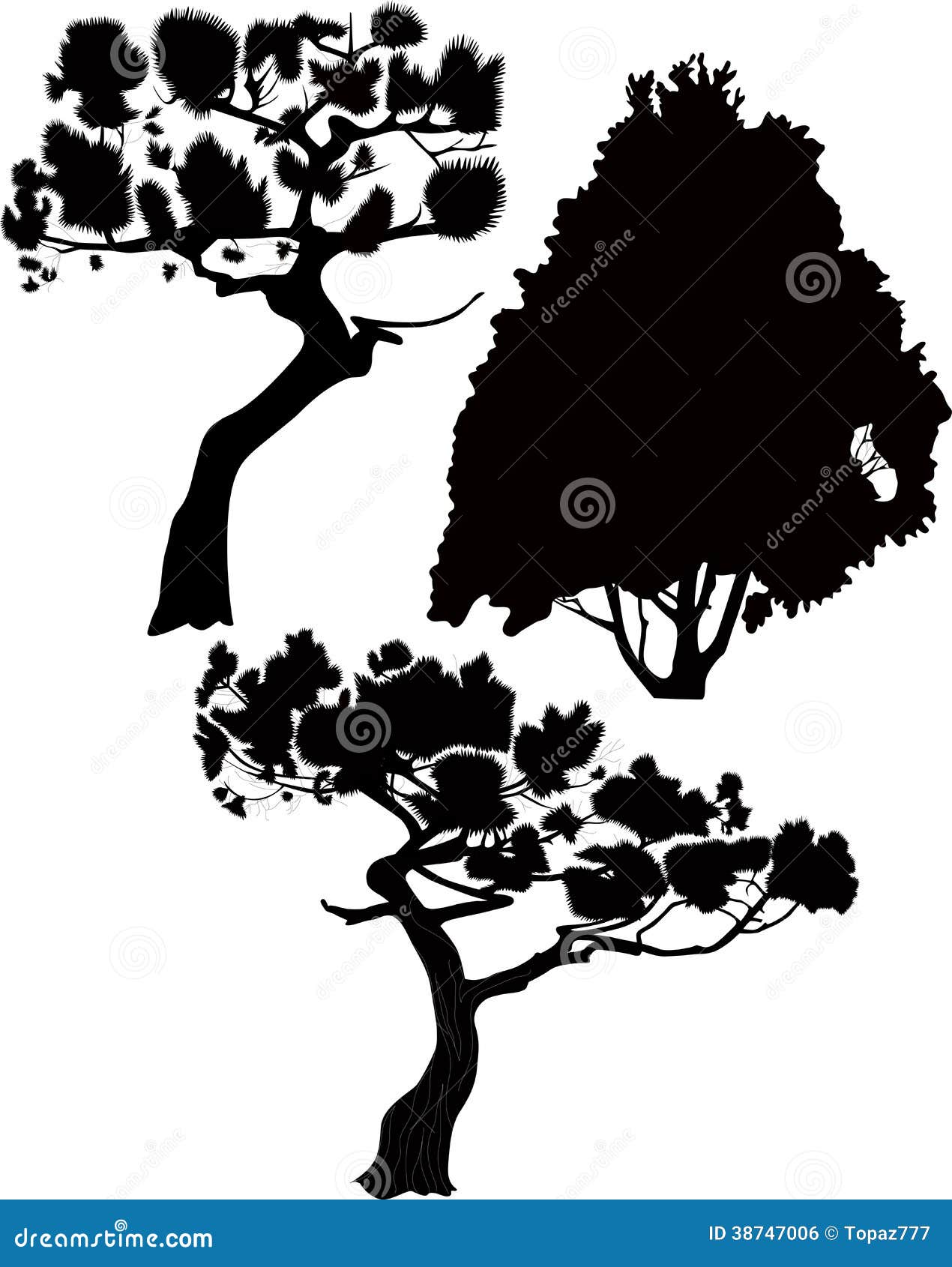 Trees a fur-tree stock illustration. Illustration of nature - 38747006
