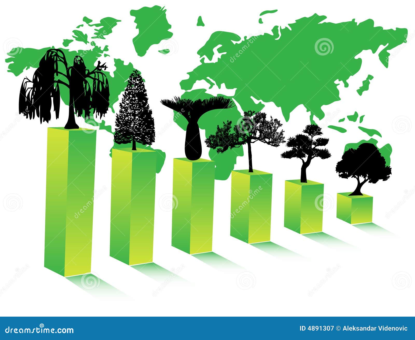 Trees And Graph Picture. Image: 4891307