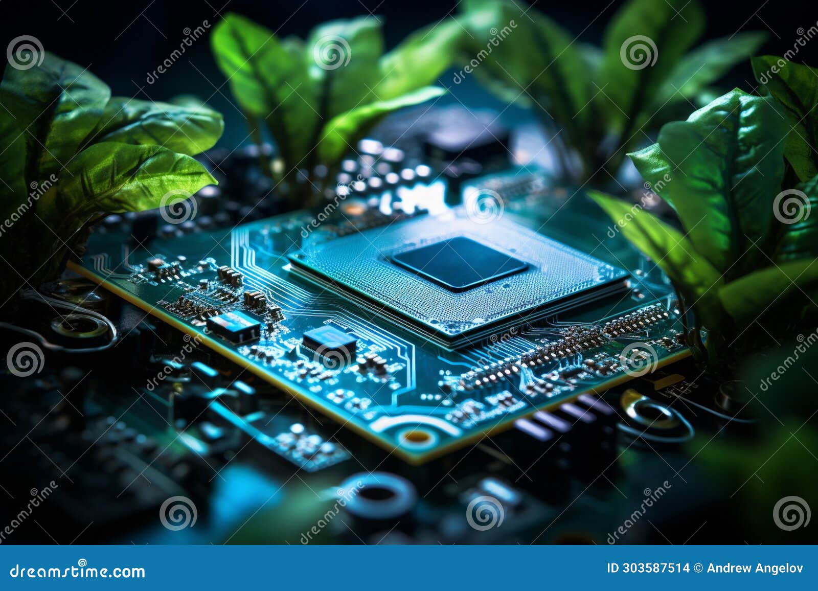 Trees are Growing on Circuit Board Technology Innovations. Digital ...