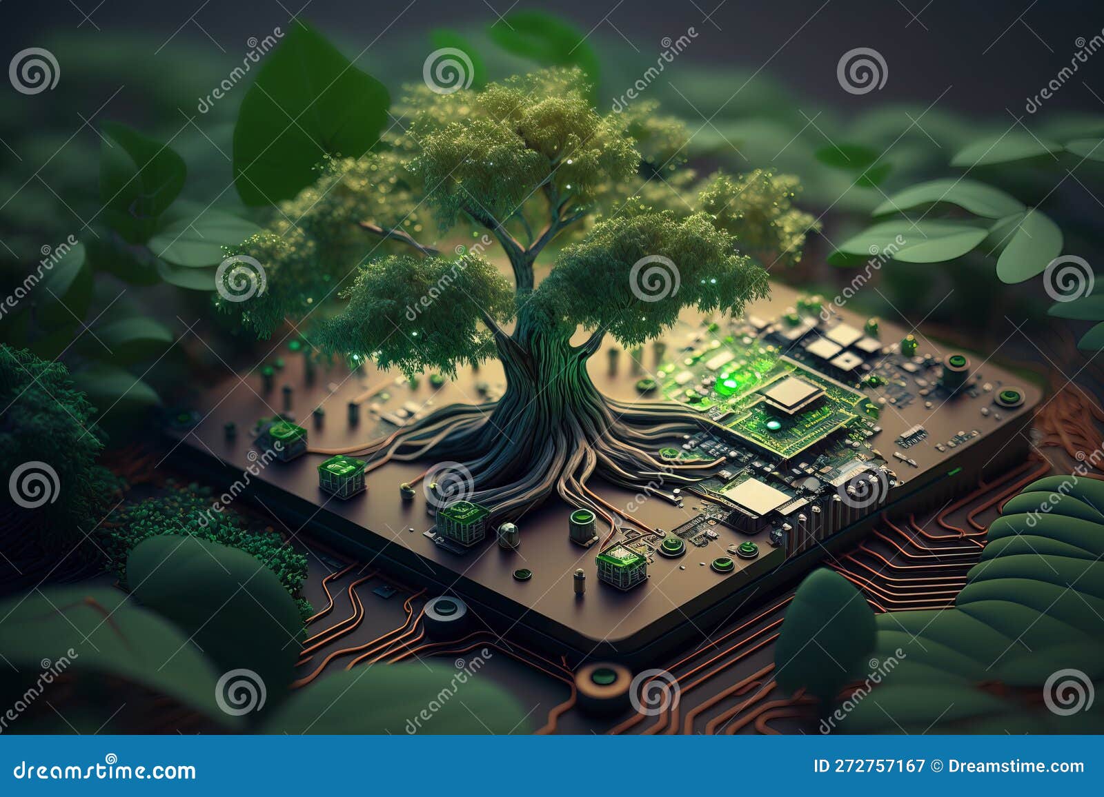 Trees are Growing on Circuit Board Technology Innovations. Generative ...