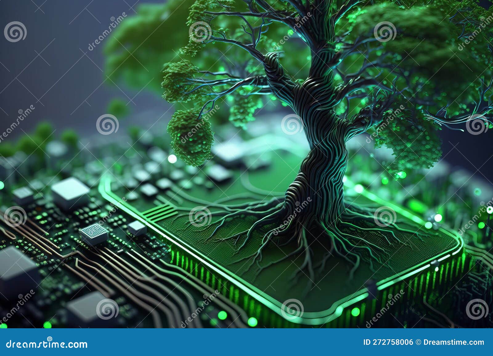 Trees are Growing on Circuit Board Technology Innovations. Generative ...