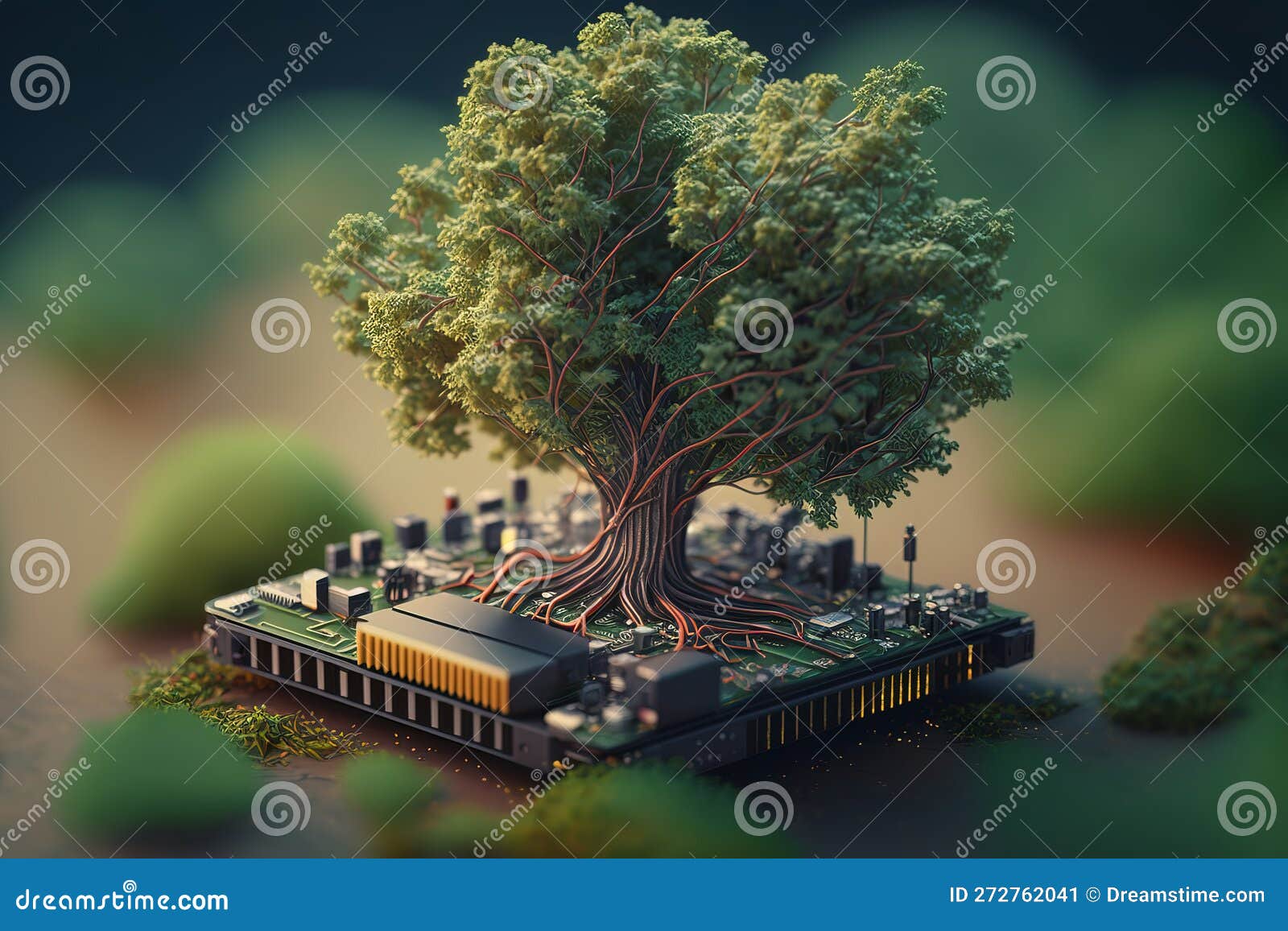 Trees are Growing on Circuit Board Technology Innovations. Generative ...