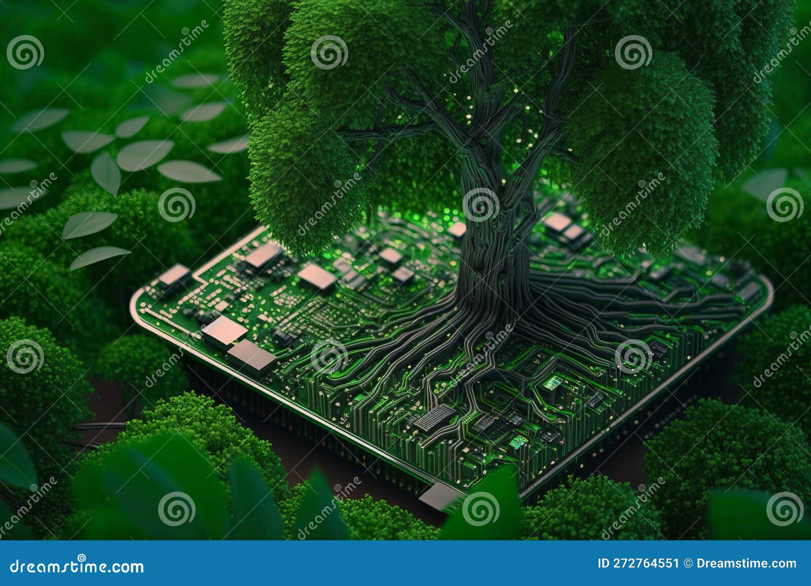Trees are Growing on Circuit Board Technology Innovations. Generative ...