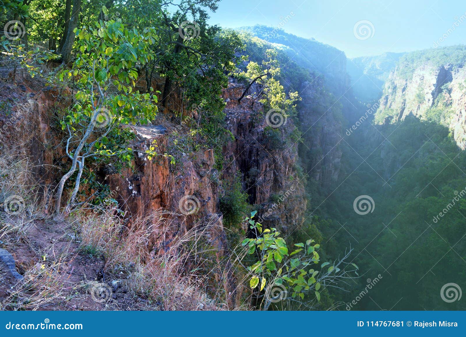 Plateaus and the Mountain Forest Stock Image - Image of mountain ...