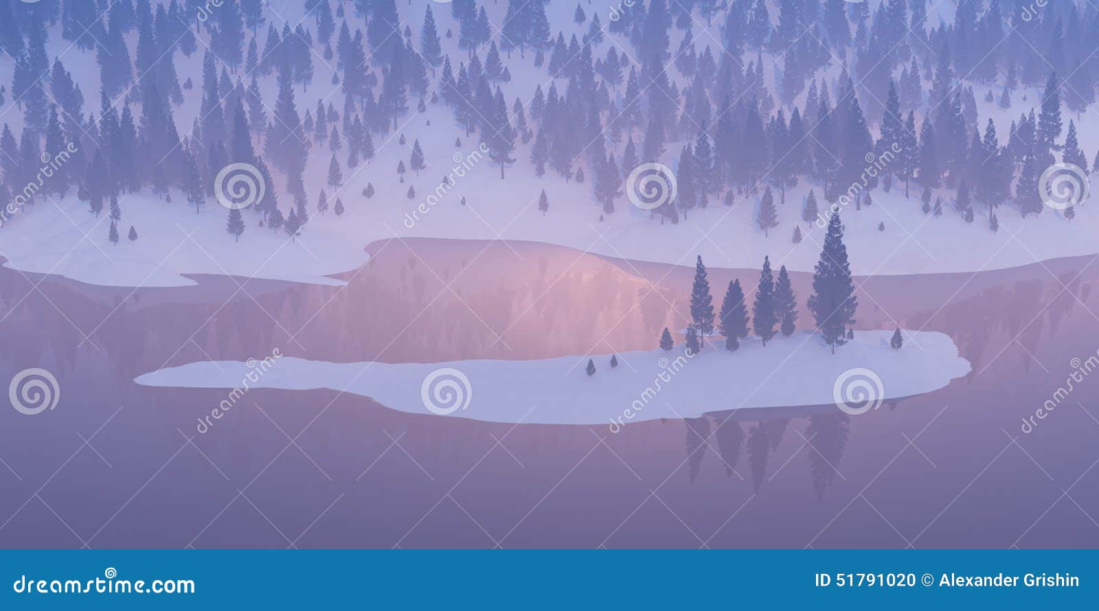 Trees on the hillside. stock illustration. Illustration of winter ...