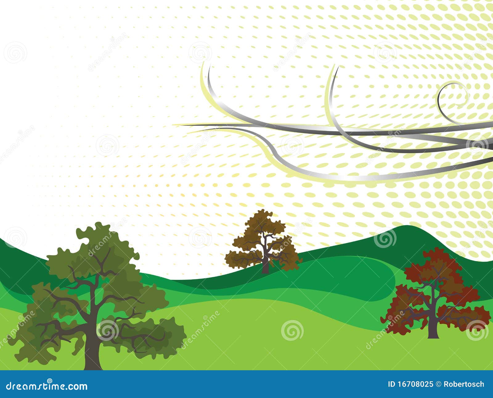 Trees landscape stock vector. Illustration of design - 16708025