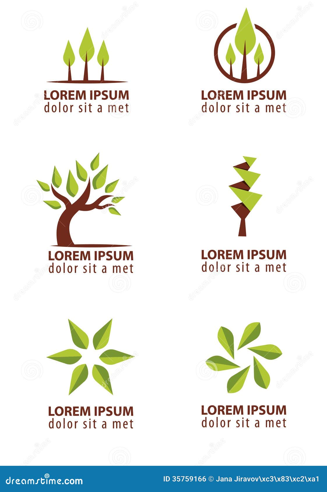 Trees logo design stock illustration. Illustration of leafs - 35759166