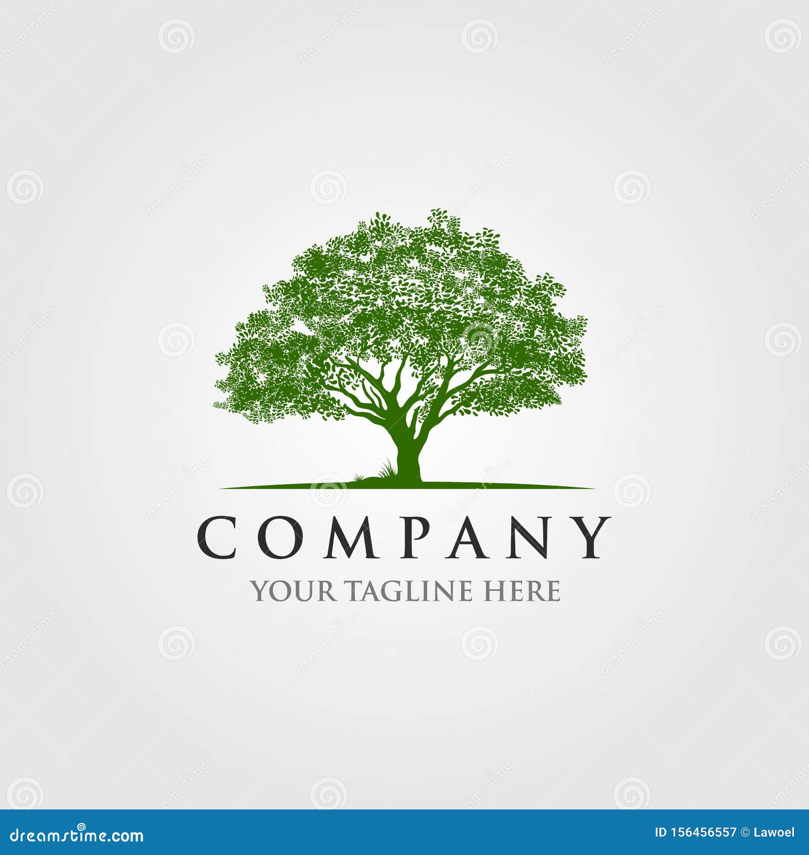 Trees Logo Illustration Design Stock Vector - Illustration of leaves ...