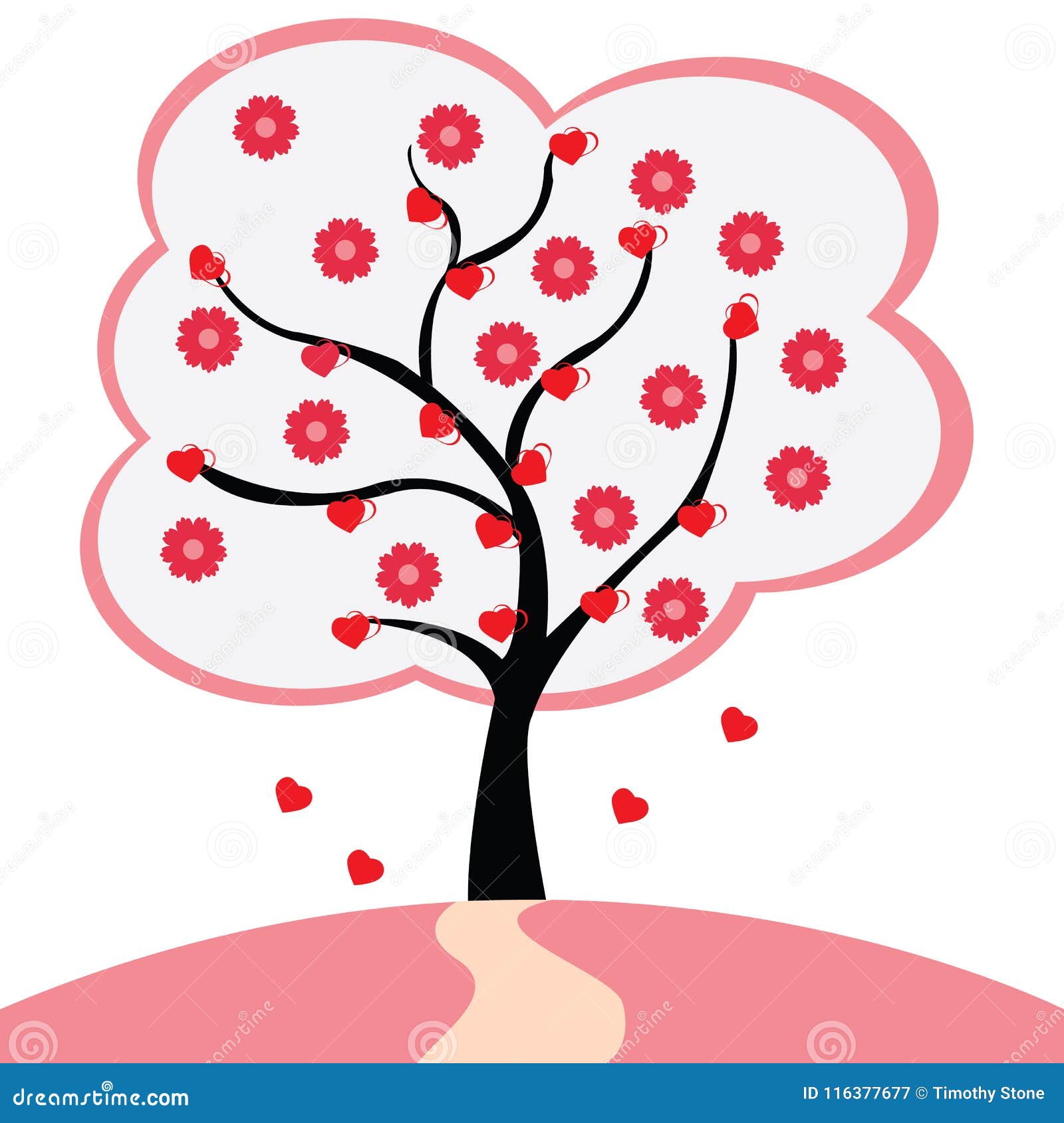 Trees of Love for Your Design Stock Vector - Illustration of bush, leaf ...