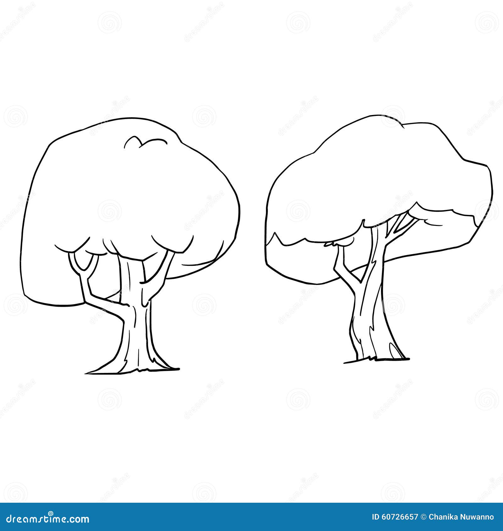 Trees stock illustration. Illustration of ecology, graphic - 60726657