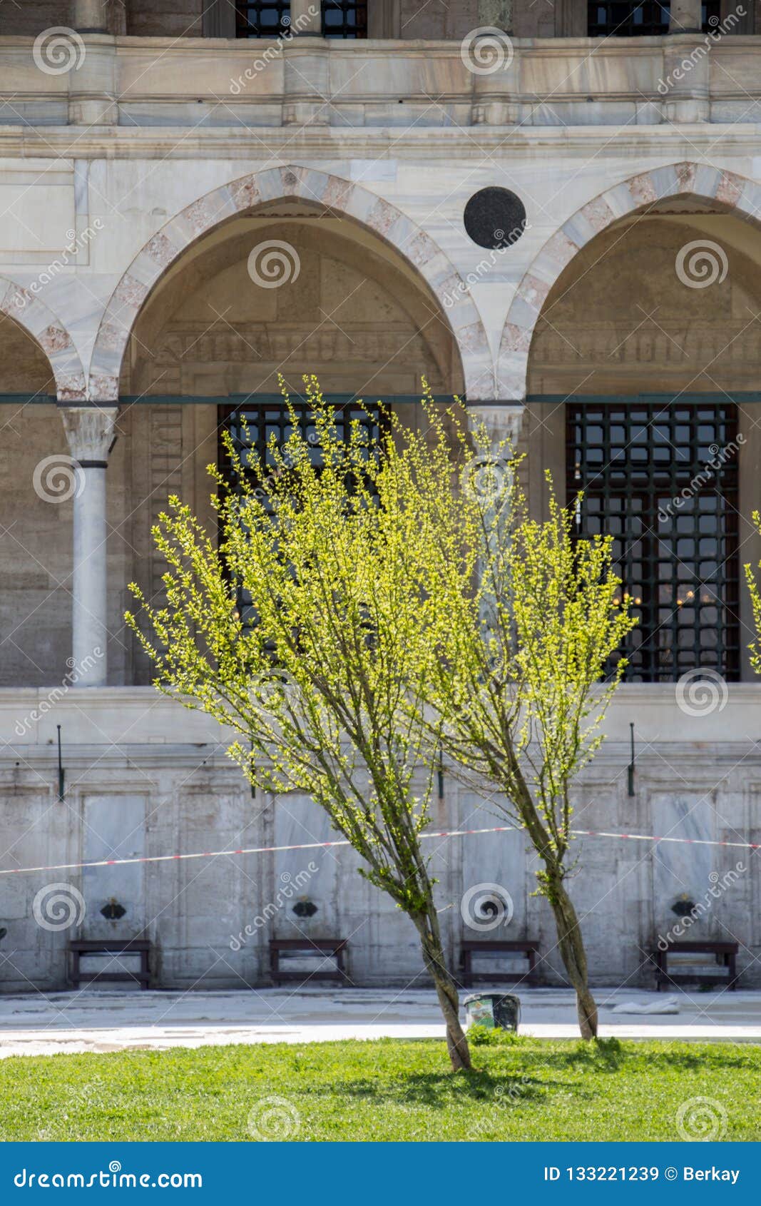 Trees in the Park of an Ottoman Structure Stock Image - Image of park ...