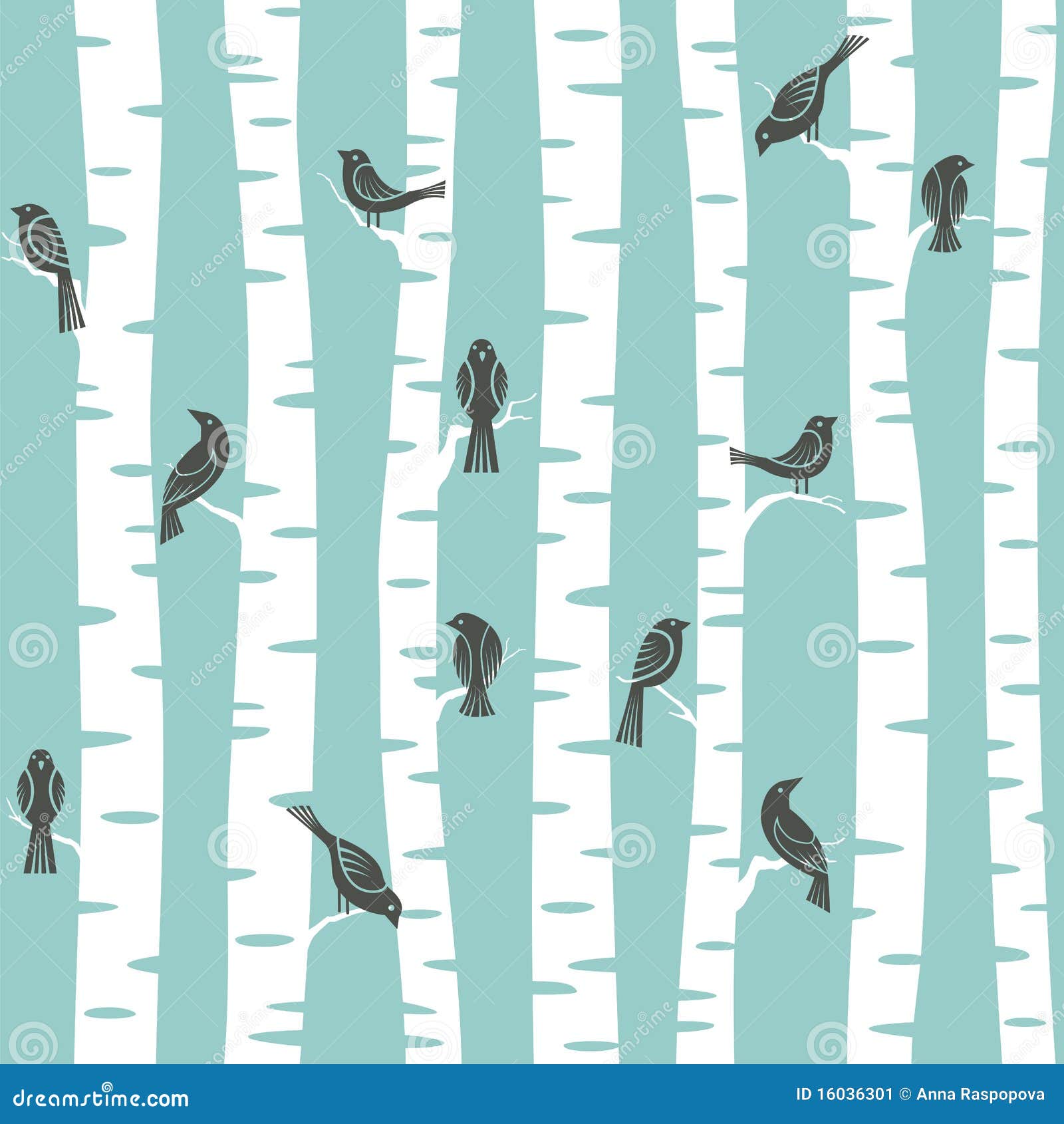 Trees pattern stock vector. Illustration of modern, background - 16036301