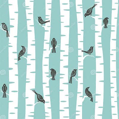 Trees pattern stock vector. Illustration of modern, background - 16036301